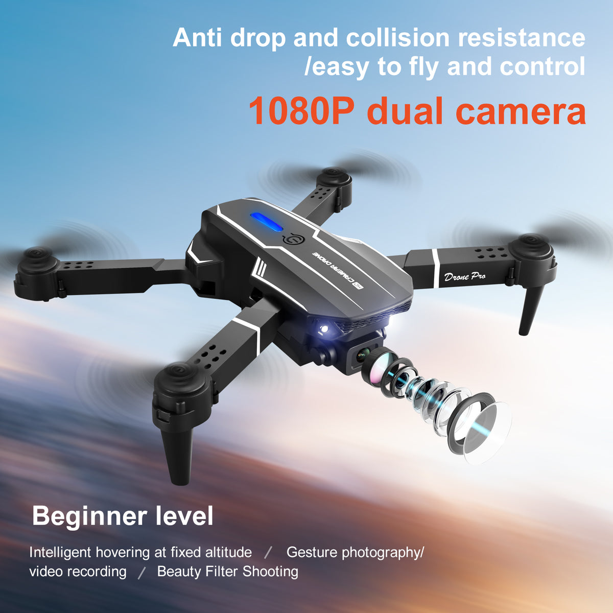 S101 1080P Foldabe Drone With Dual Cameras – Znlly RC Drones